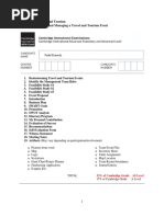 Travel & Tourism AS:A Level (9395) - 2024:2026 Syllabus | PDF | Tourism ...