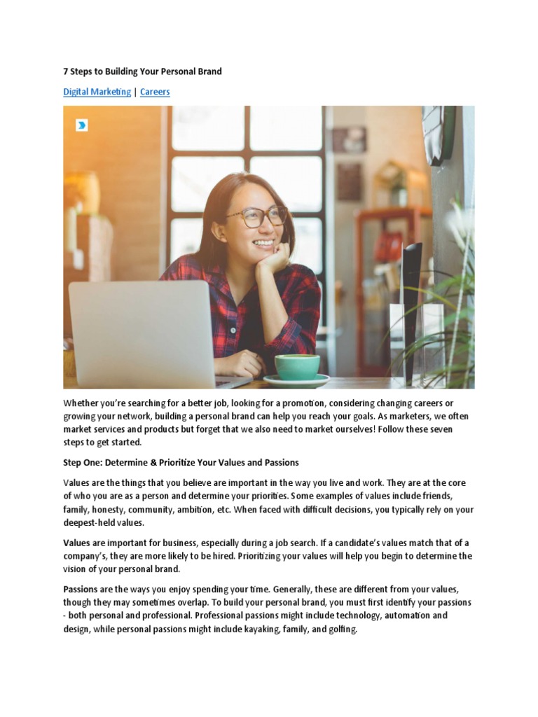 7 Steps To Building Your Personal Brand | PDF | Extraversion And ...