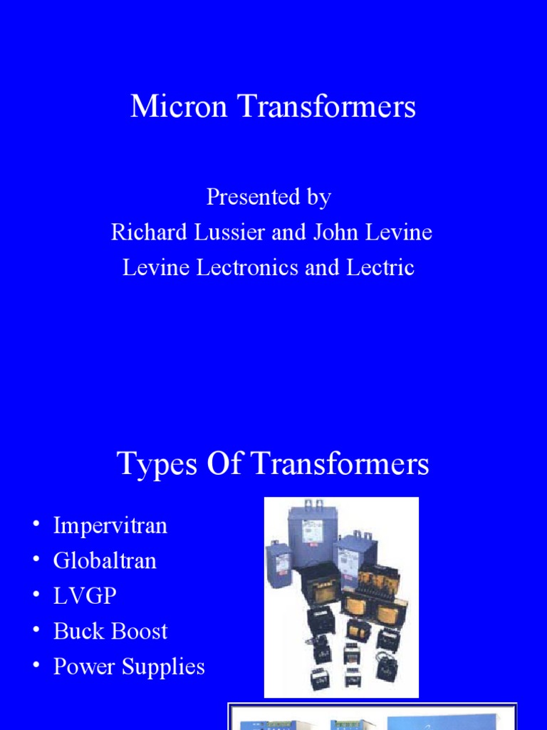 Micron Transformers | PDF | Transformer | Power Supply