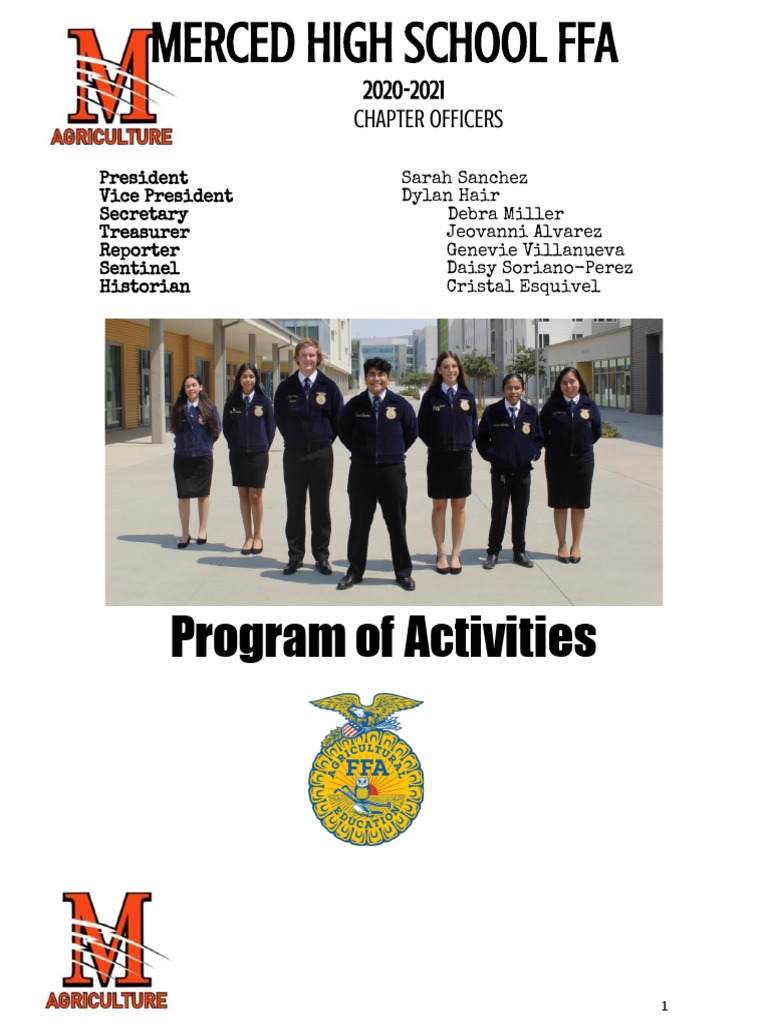 Merced Program of Activities 2020-2021 | PDF | Livestock Farming ...