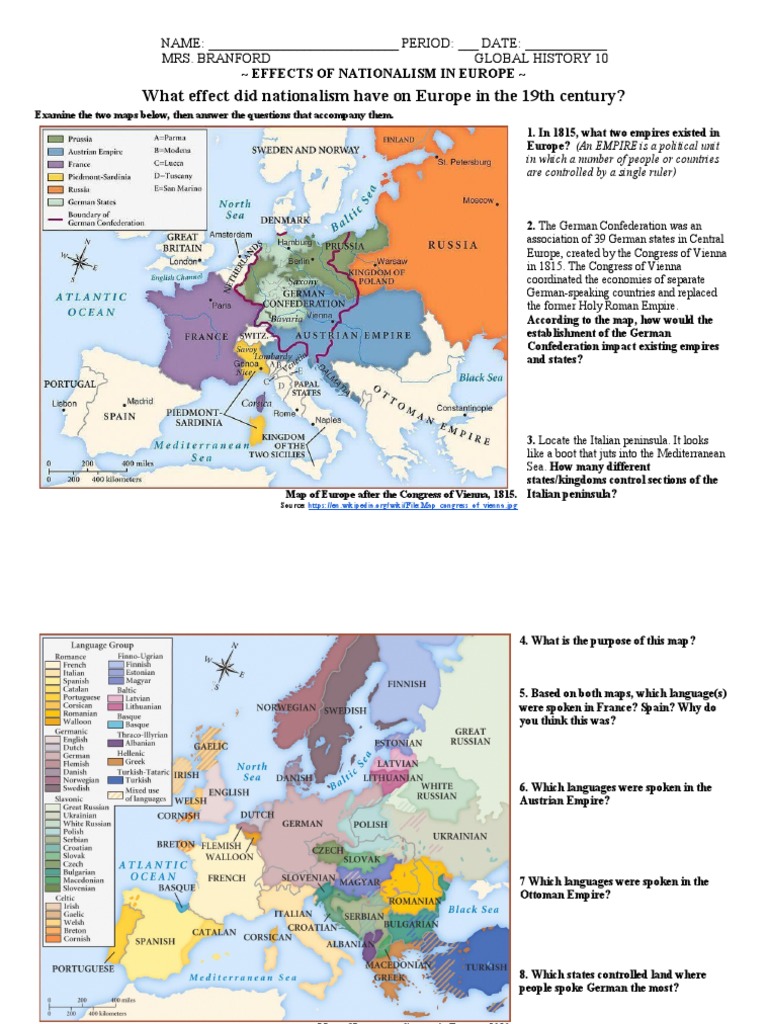 What Effect Did Nationalism Have On Europe in The 19th Century? | PDF ...