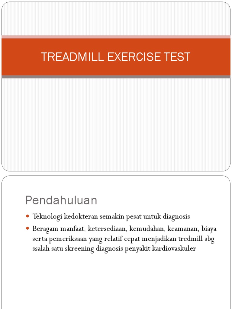 Uji Treadmill untuk Diagnosis Kardiovaskular | PDF