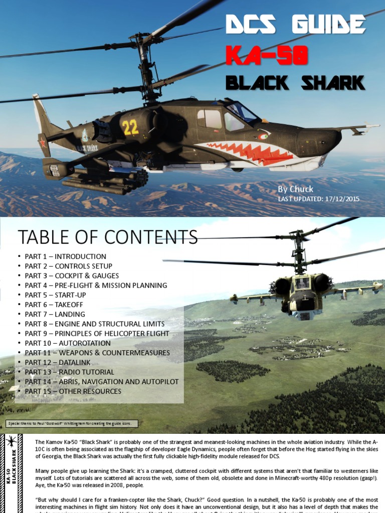 Dcs Ka 50 Guide Pdf Helicopter Aerospace