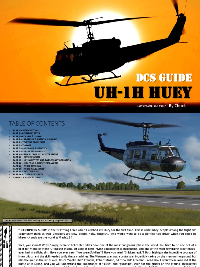 Dcs Uh-1h Huey Guide | PDF | Bell Uh 1 Iroquois | Aviation