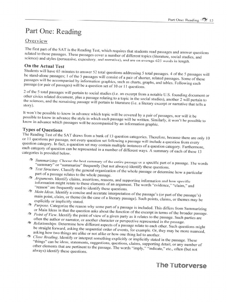 Tutorverse Reading A | PDF