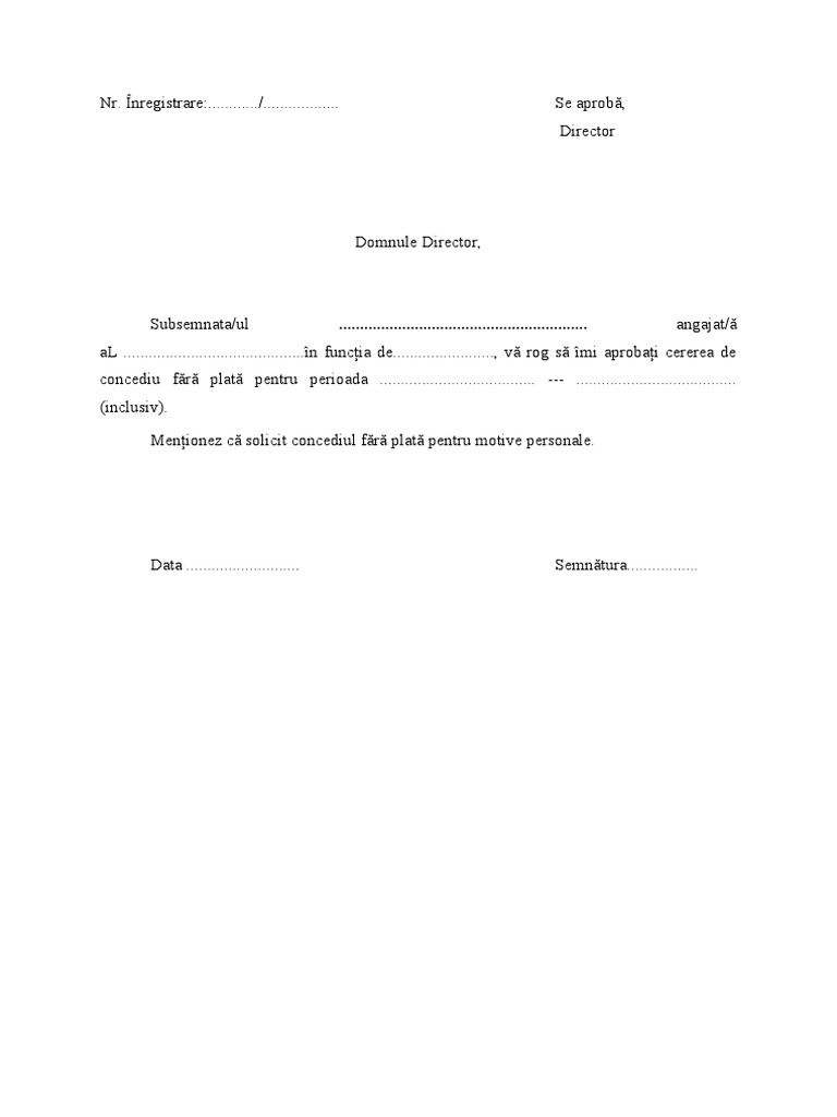 Model Cerere CFP | PDF