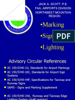 ICAO Airport Signs and Markings Guide | PDF | Runway | Airport