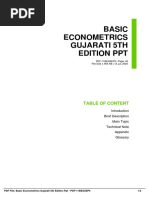 Basic Econometrics Solutions Manual | PDF