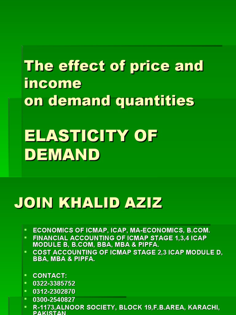 Elasticity of Demand | PDF | Demand | Price Elasticity Of Demand