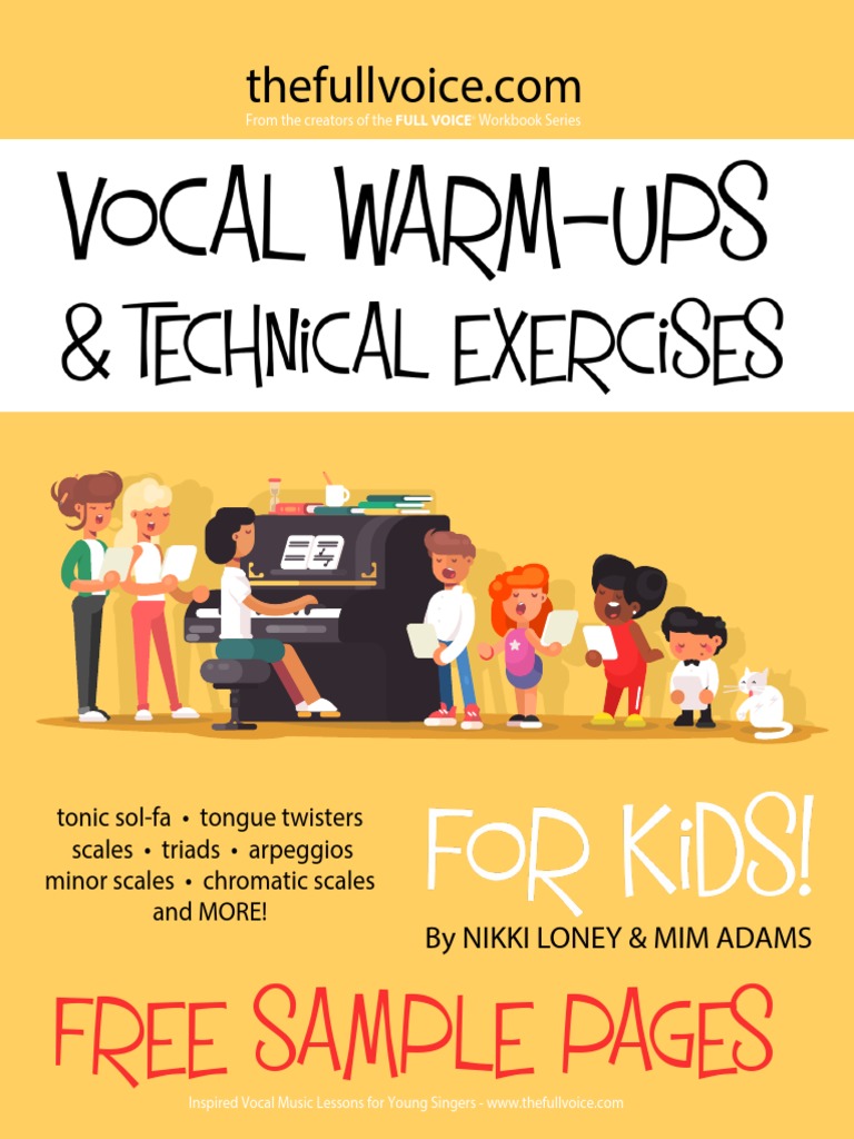 Vocal Warm Ups Free Sample Pages | PDF | Scale (Music) | Sound