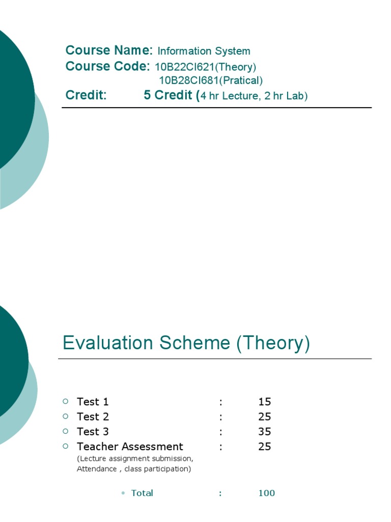 Information Systems Course Overview | PDF | Information System | System
