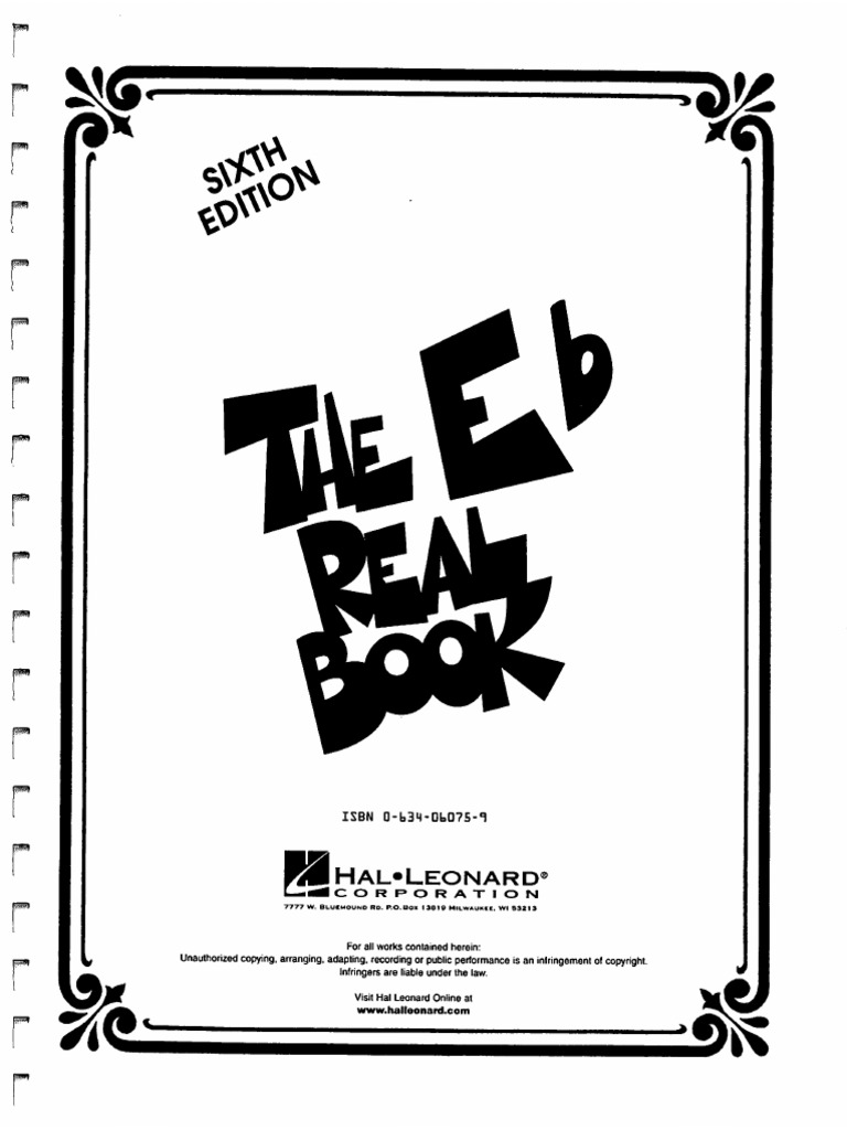 The Real Book 6th Edition Eb | PDF