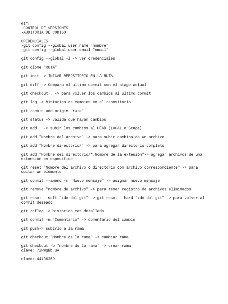 Comandos Github | PDF