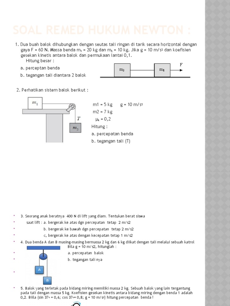 Soal REmed Hukum Newton | PDF