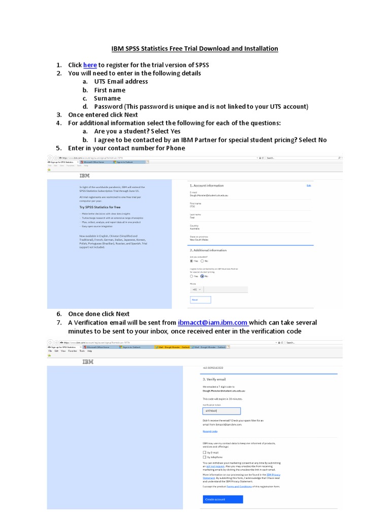 SPSS Trial Guide for UTS Students | PDF | 64 Bit Computing | Spss