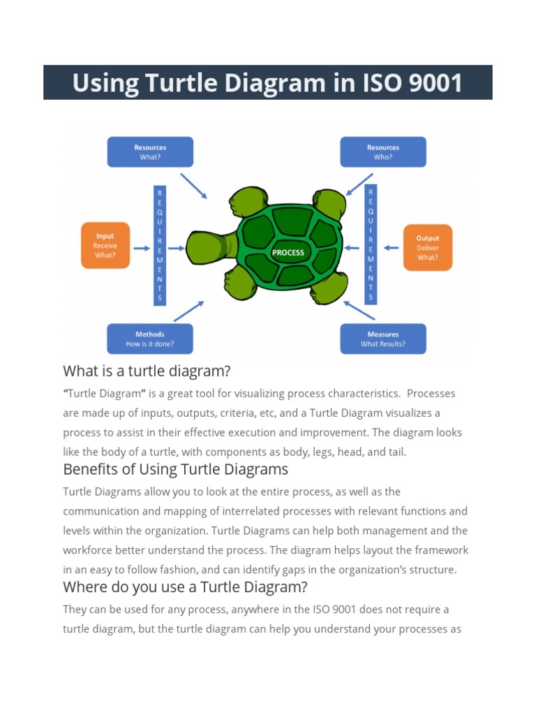 Turtle Diagram & Its Usage in ISO 9001 | PDF | Iso 9000 | Competence ...
