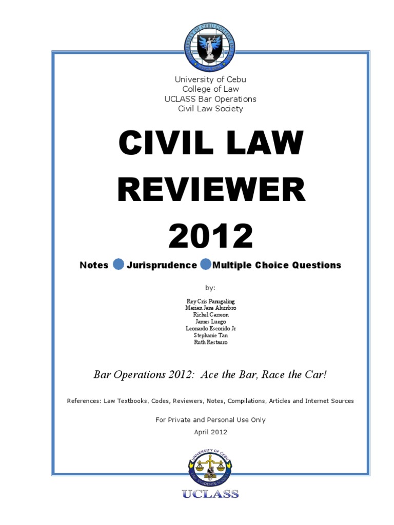 Civil Law Title Page | PDF