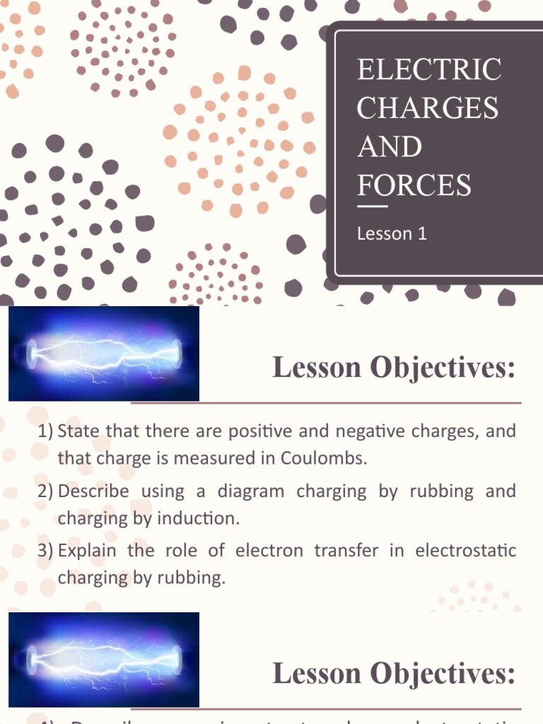 Electric Charges and Forces Overview | PDF | Electric Charge | Electron