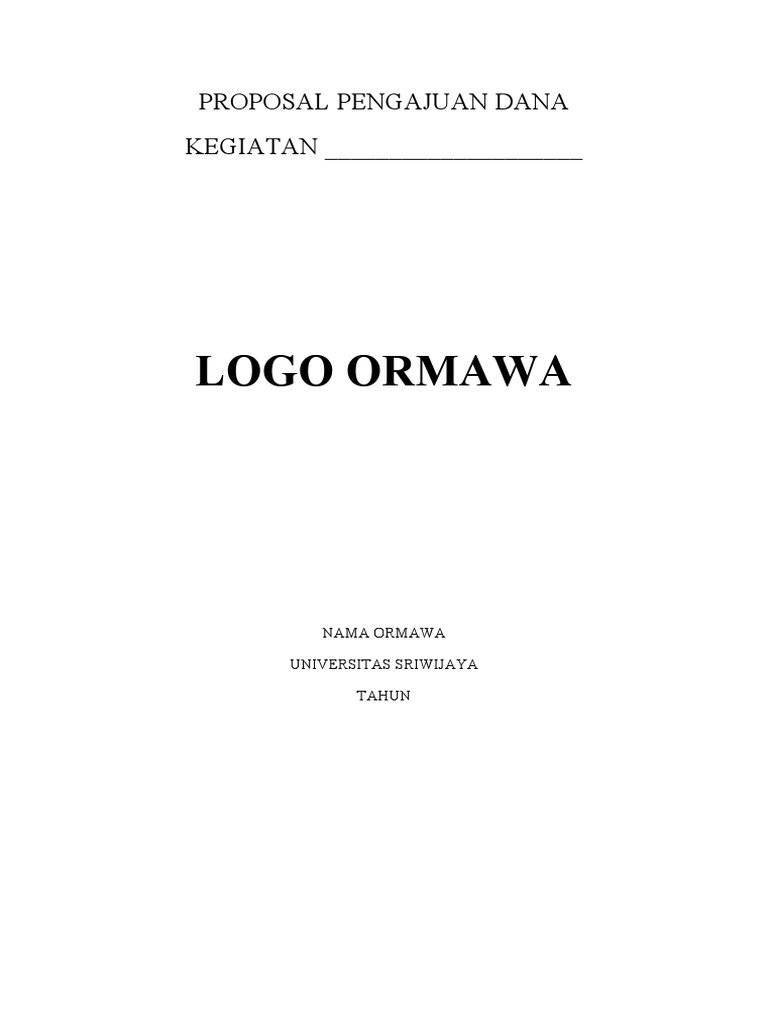 Contoh Proposal Pengajuan Dana Kegiatan | PDF