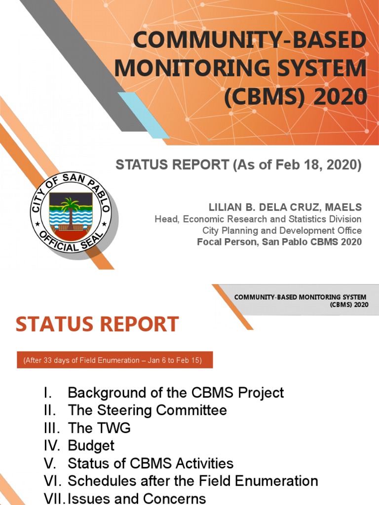 Status Report Cbms 2020 | PDF | Policy | Science