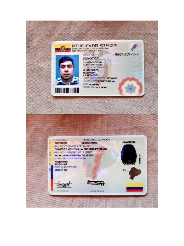 Cedula Henry Cisneros | PDF