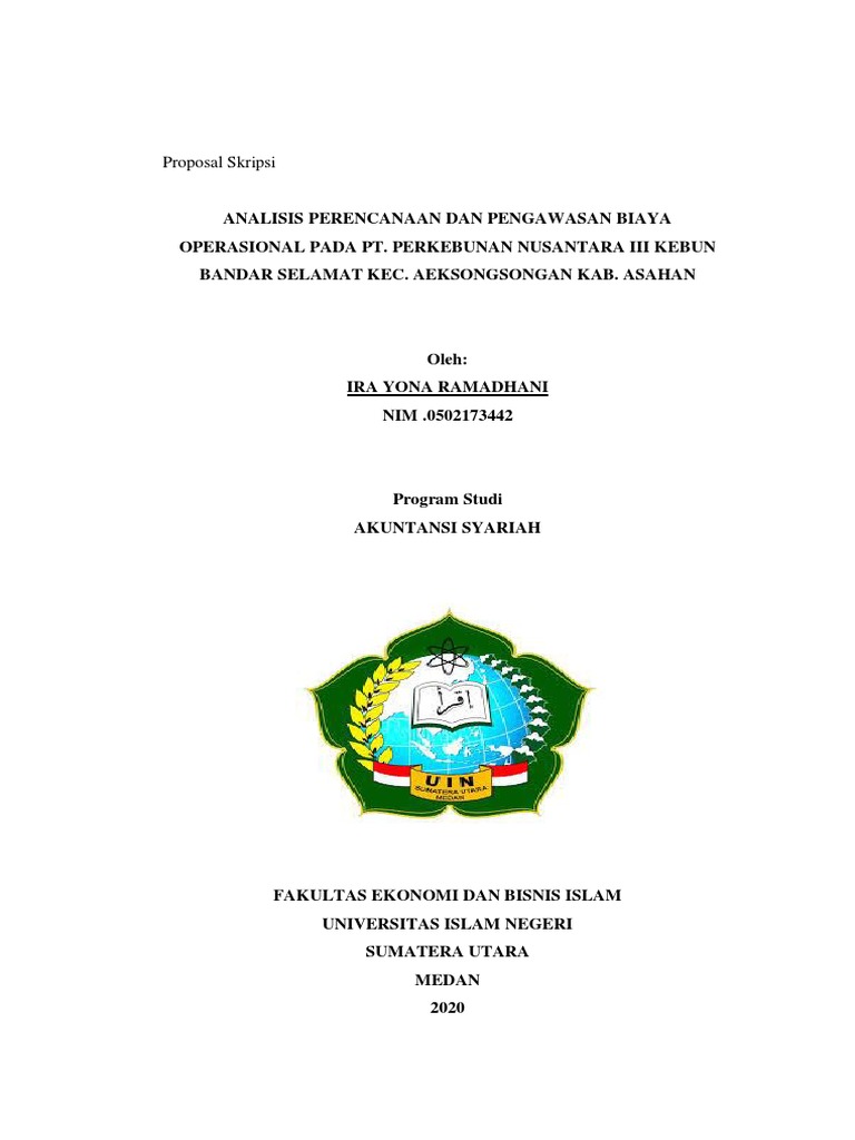 Revisi Proposal Ira Yona Ramadhani | PDF