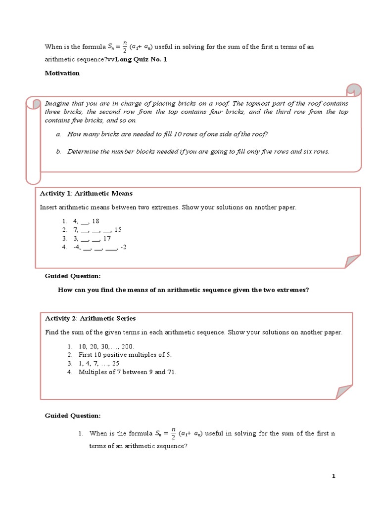 Understanding Arithmetic Sequences and Series: A Guide to Calculating ...