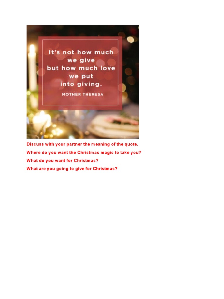 CAE Christmas Speaking | PDF