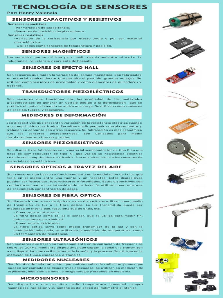 TECNOLOGIAS DE SENSORES H. Valencia | PDF | Sensor | Fibra óptica