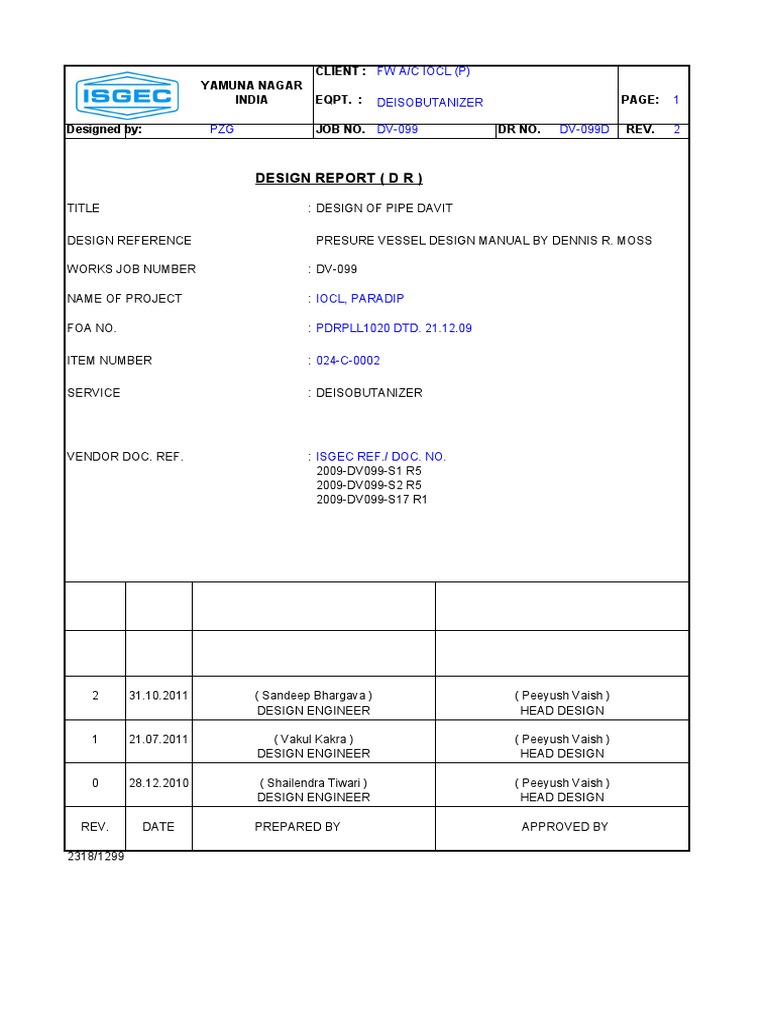 Davit Eye Plate Design Calculation | PDF | Bending | Economic Sectors