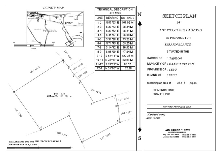 Tapilon Sketch Plan | PDF | Nature | Teaching Mathematics