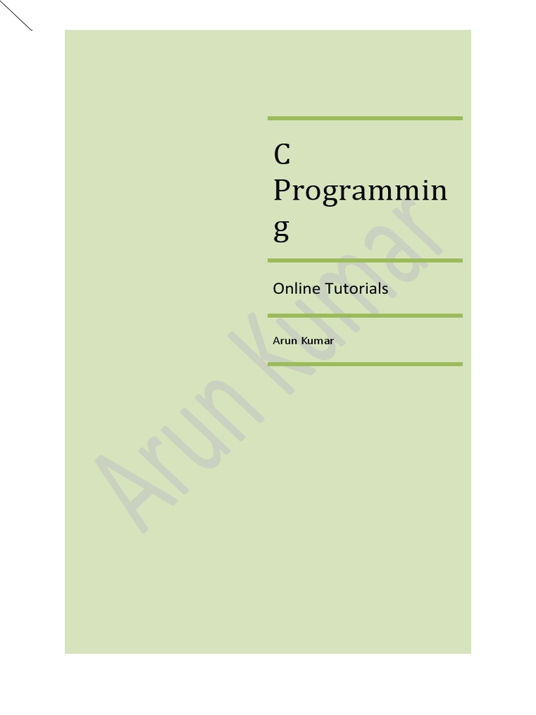 C Language Introduction | Download Free PDF | Variable (Computer ...