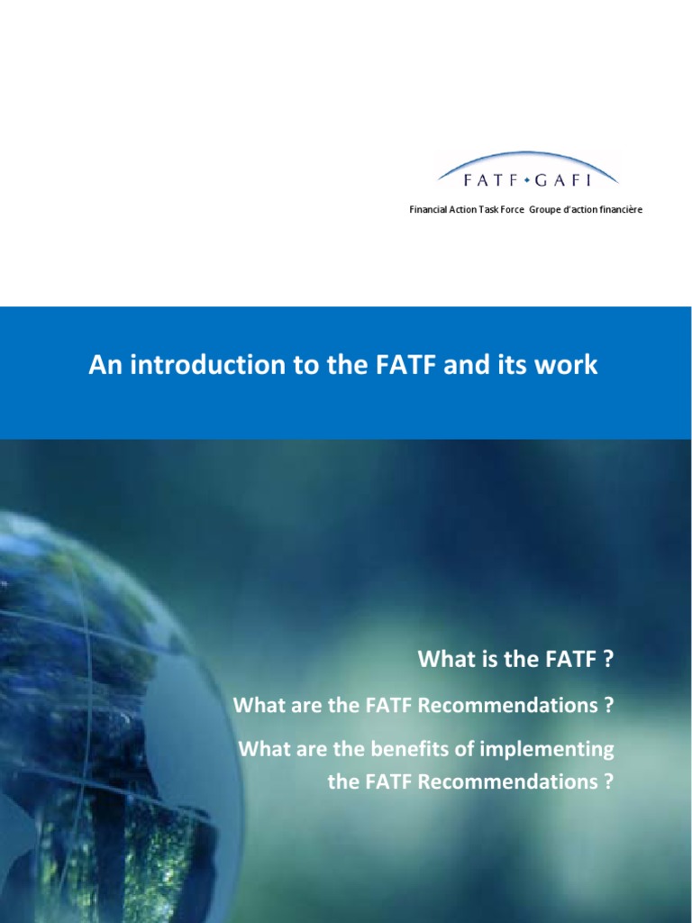 An Introduction To The FATF and Its Work | PDF | Financial Action Task ...