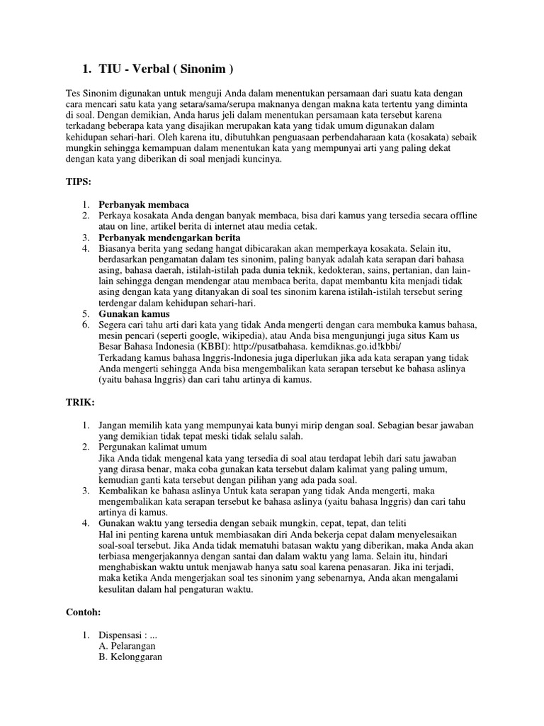 Materi TIU (Created Kimochi) | PDF | Kesehatan Holistik