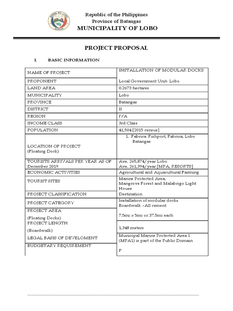 Proposal Development For Floating Dock | PDF | Tourism | Mangrove