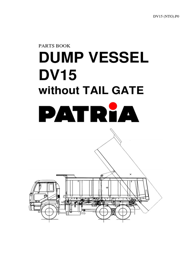 Dump Vessel DV15: Without TAIL GATE | PDF | Screw | Piston