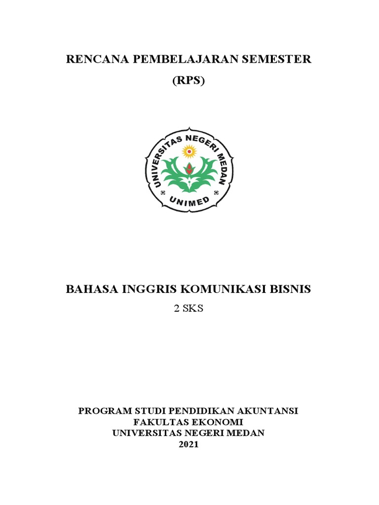 RPS Bahasa Inggris Komunikasi Bisnis GENAP 2021 | PDF