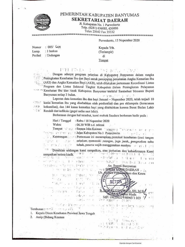 Undangan Coffe Morning Setda | PDF