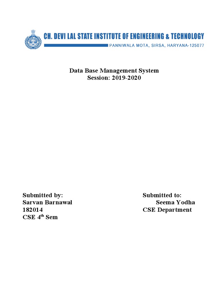 DBMS File Practical Shail | PDF | Relational Database | Database Index