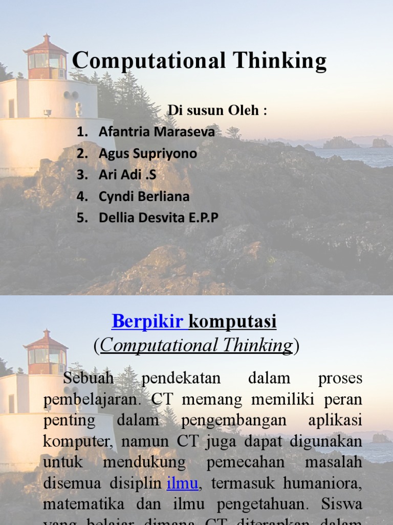 Computational Thinking | PDF