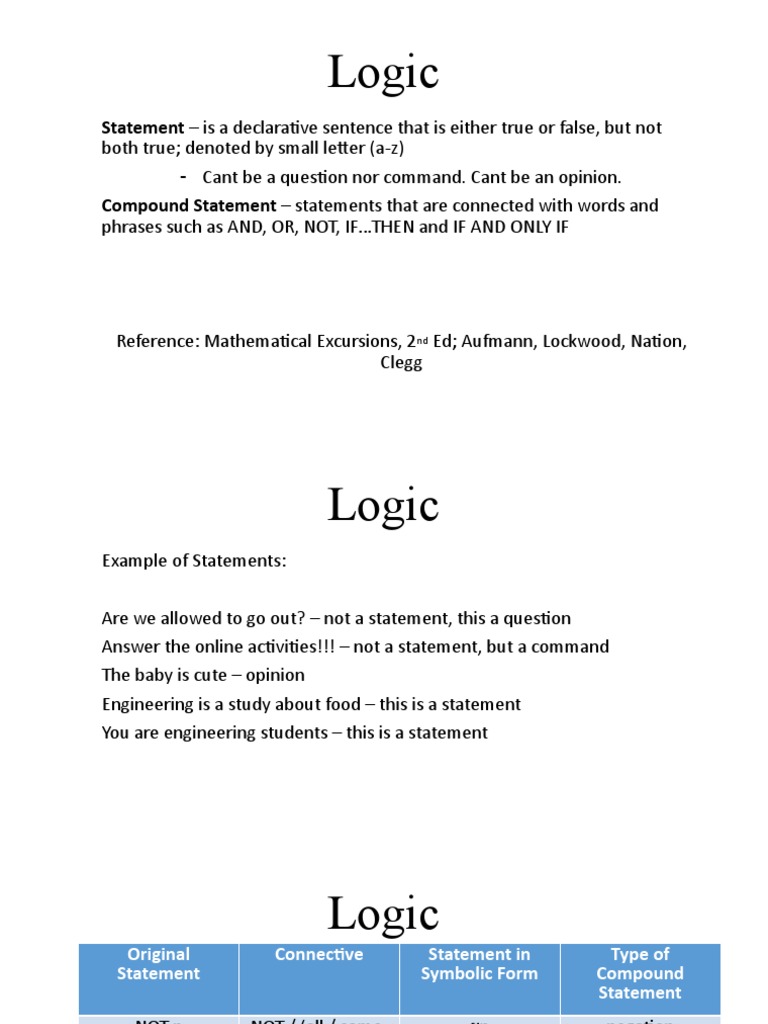 Logic for Engineering Students | PDF | Argument | Logical Consequence