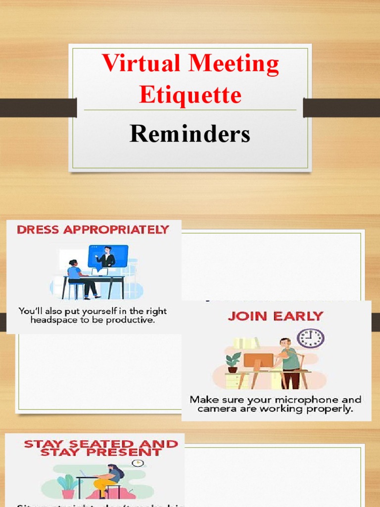 Virtual Meeting Etiquette Tips | PDF