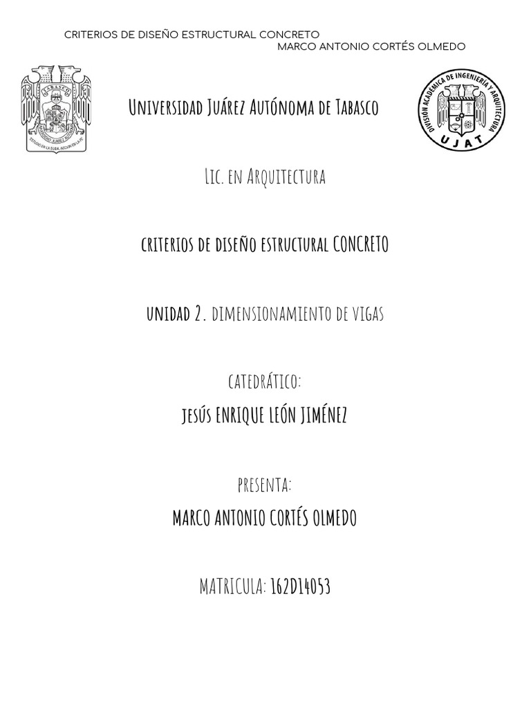 Dimensionamiento de Vigas de Concreto | PDF | Concreto reforzado | Hormigón