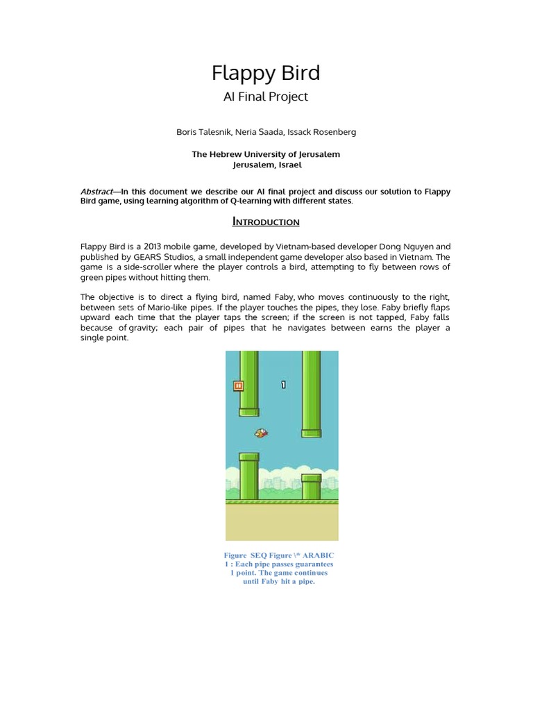 Flappy Bird | PDF | Computer Programming | Applied Mathematics