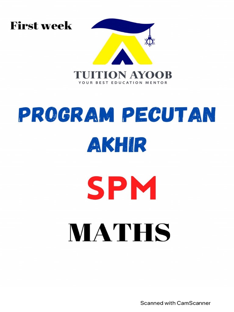 Pecutan Akhir Maths Week 1 | PDF | Elementary Mathematics | Teaching ...