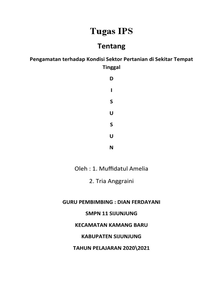 Tugas IPS | PDF
