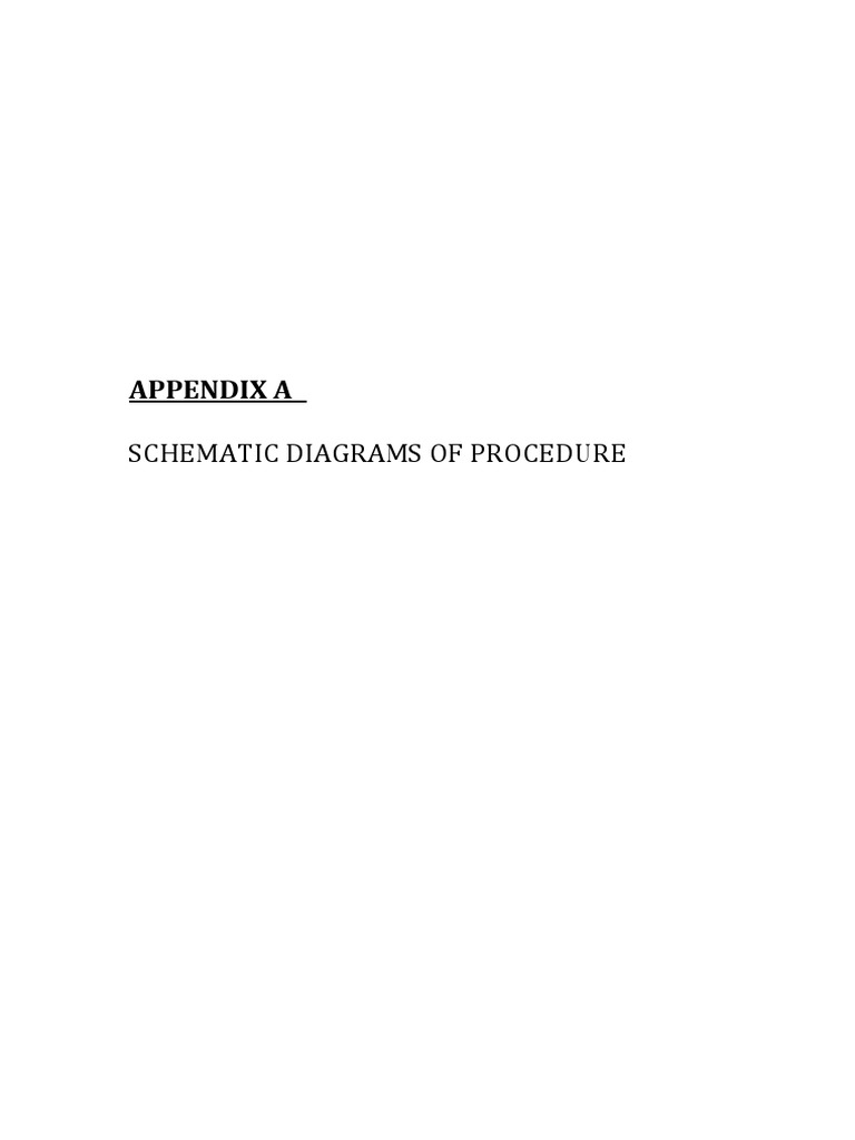 Appendix A: Schematic Diagrams of Procedure | PDF | Materials ...