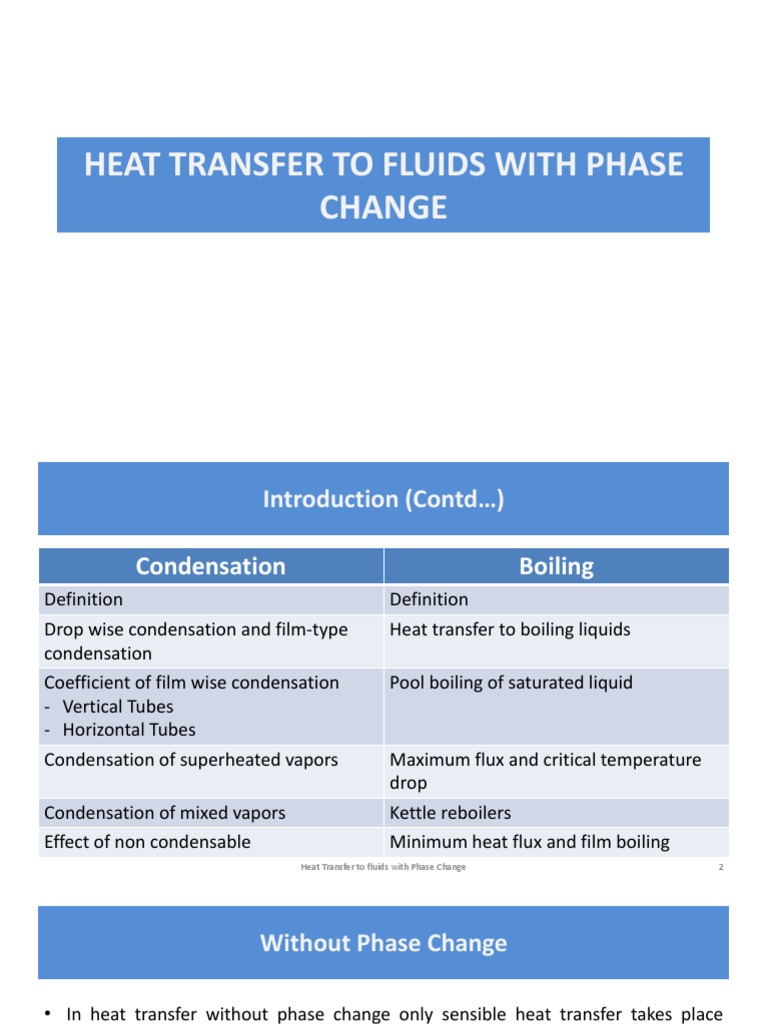 Heat Transfer To Fluids With Phase Change | PDF | Heat Transfer | Boiling