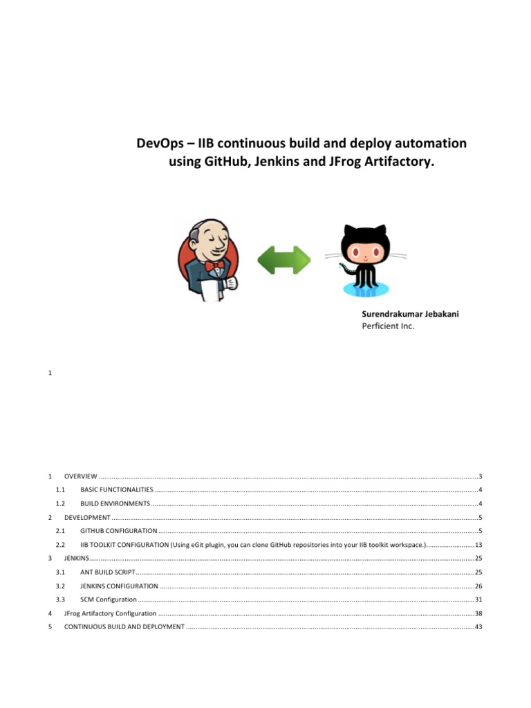 Devops Iib Buildanddeploy Automation V12 Pdf Version Control Software Repository