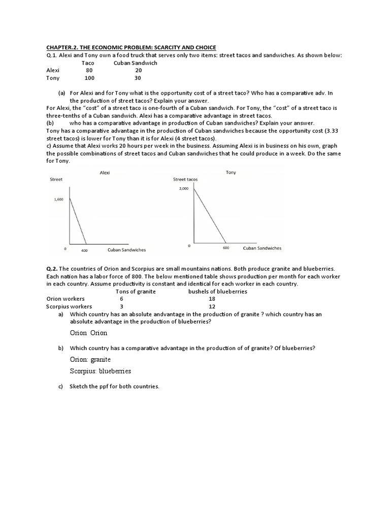 Quiz 3 | PDF | Comparative Advantage | Economics